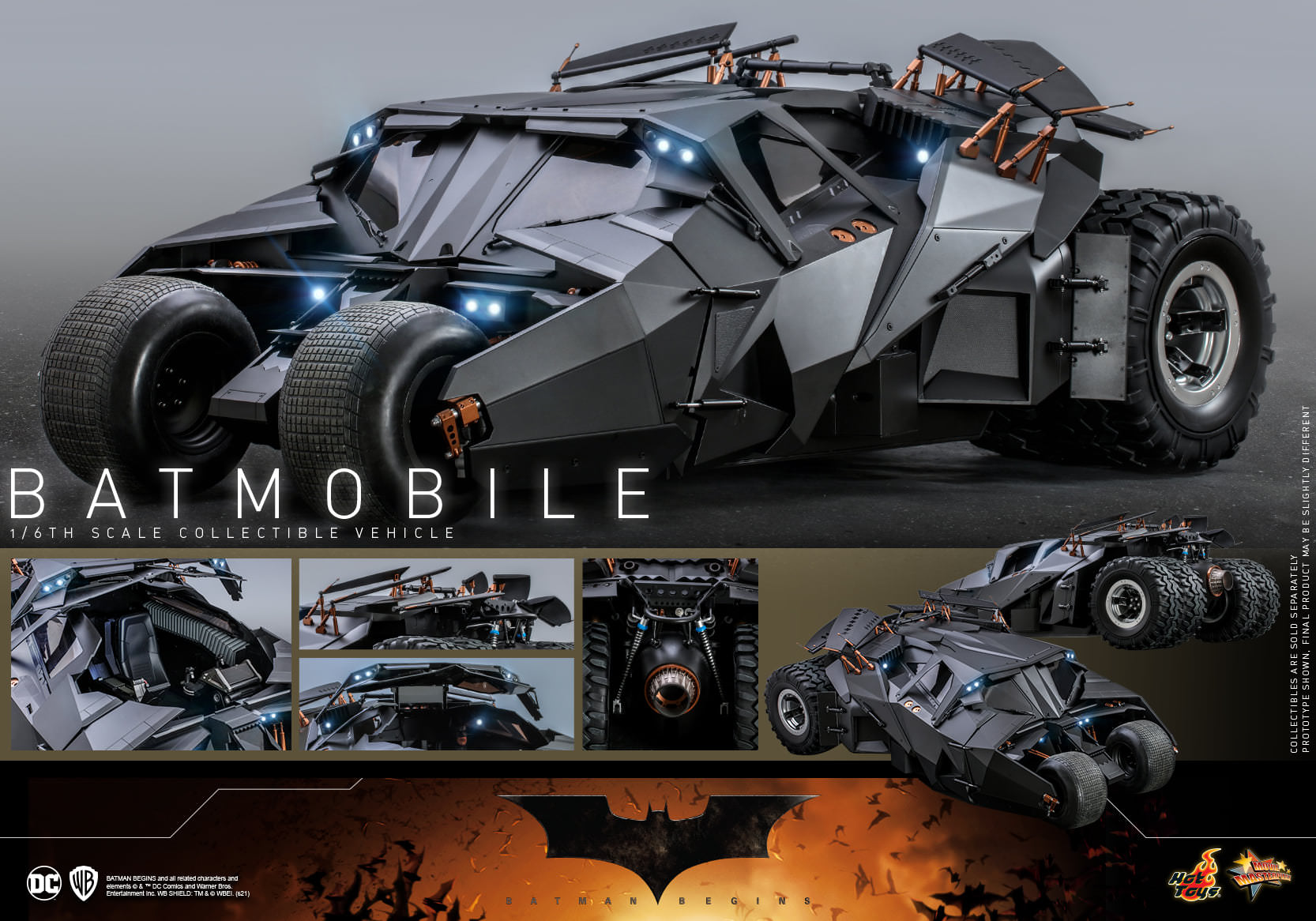 MMS 596 Batman Begins – Batmobile (DC) – Time to collect