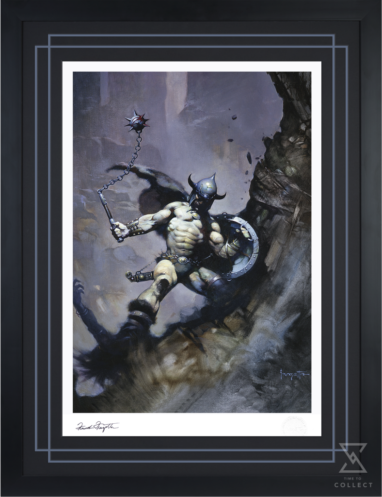 Warrior with Ball and Chain by Frank Frazetta (Fantasy) – Time to collect
