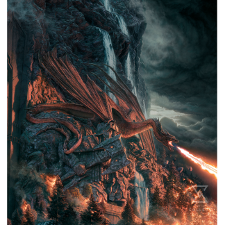 Smaug the Fire-Drake: A Dire Menace! by Jerry Vanderstelt (The Lord of ...