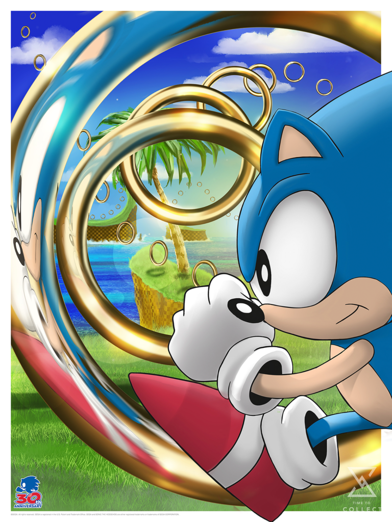 Sonic the Hedgehog 20th Anniversary – Gold Foil by Andy Fairhurst ...