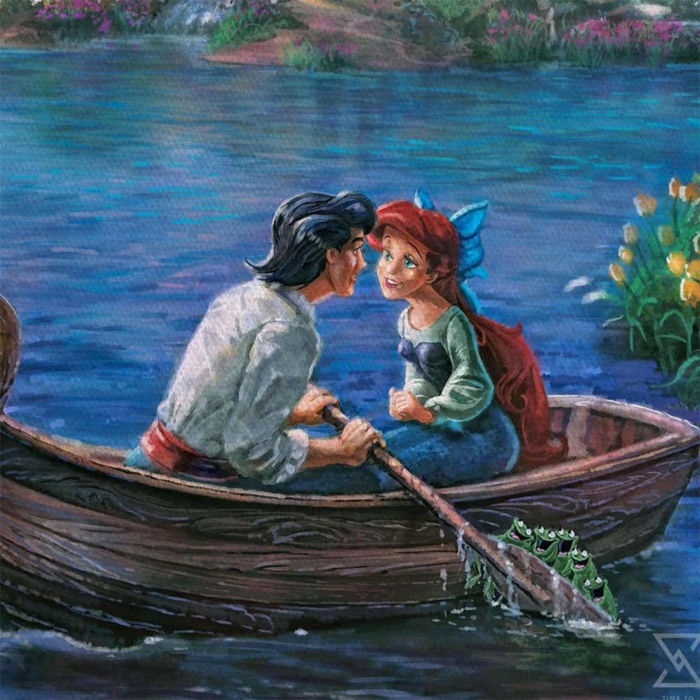 The Little Mermaid II Art Print by Thomas Kinkade Studios (Movie/Disney ...