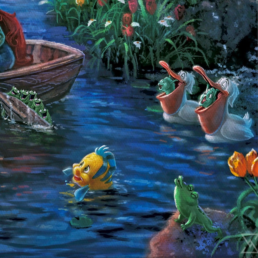 The Little Mermaid II Art Print by Thomas Kinkade Studios (Movie/Disney ...
